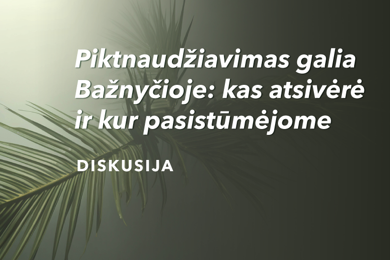 Diskusija „Piktnaudžiavimas galia Bažnyčioje: kas atsivėrė ir kur ...